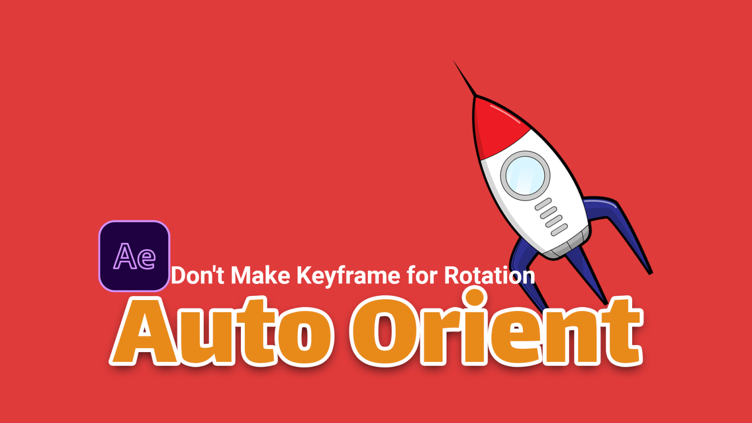 Auto Orient in After Effects - G-Art tutorial