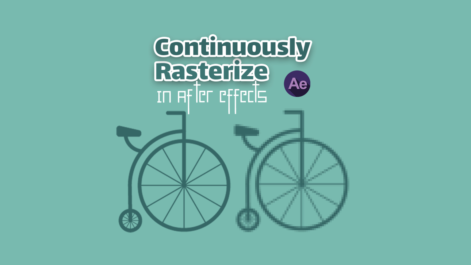 Continuously Rasterize Switch in Adobe After Effects - G-Art tutorial